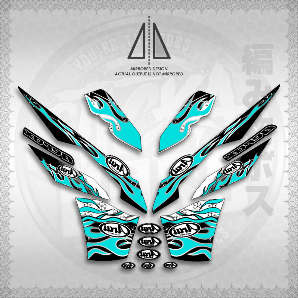 STICKER DECALS for AEROX V3 ALPHA TURBO INDO (AV3ARFISP) By STICKABOSS ...