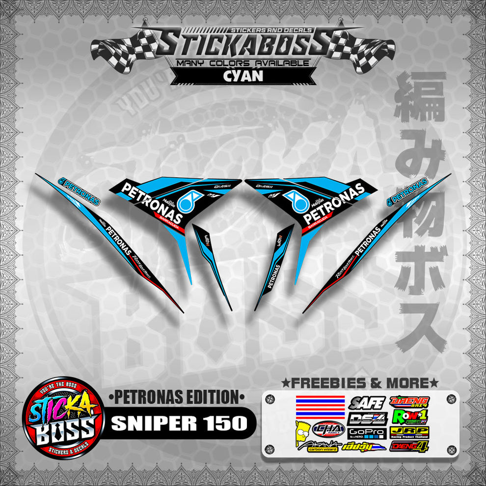 SNIPER 150 Decals ( Petronas Edition ) MX King, Exciter 150 – StickaBoss