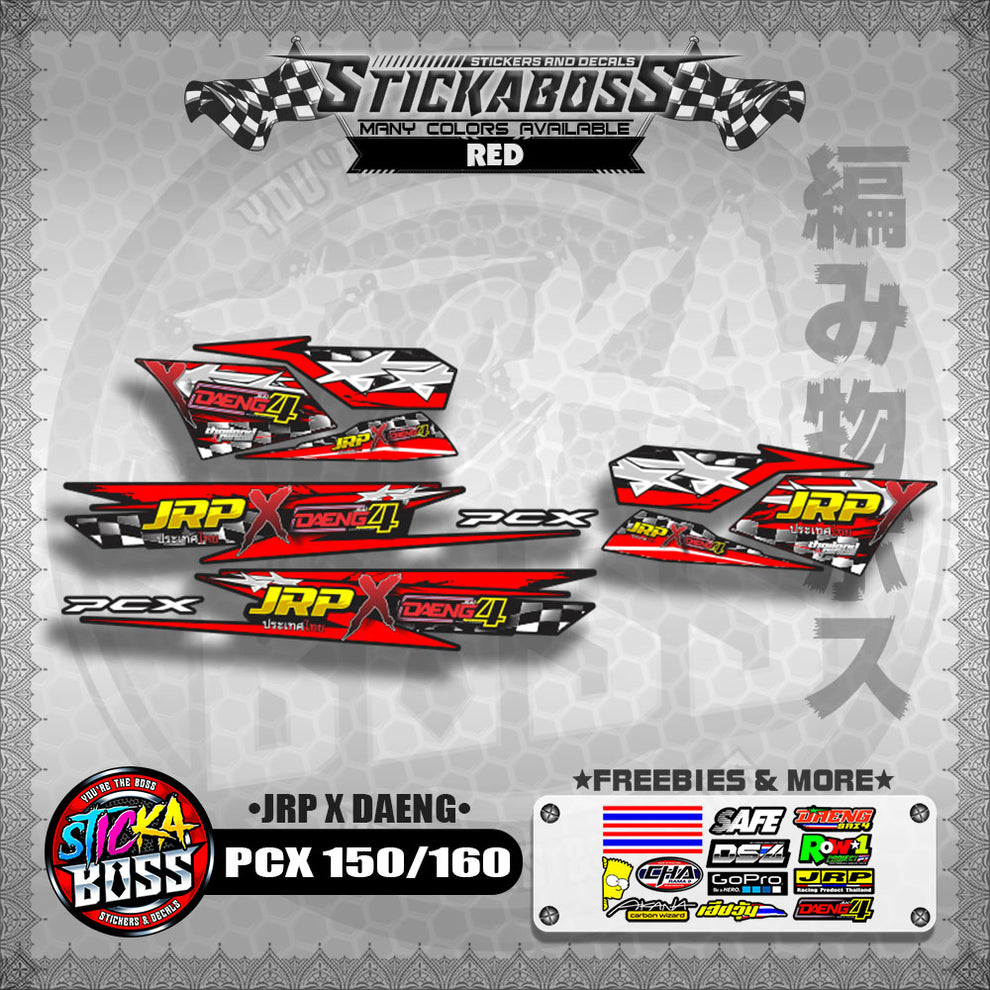 Honda PCX 150 / 160 Stock Decals (JRP X DAENG)【PREMIUM GLOSSY LAMINATE ...