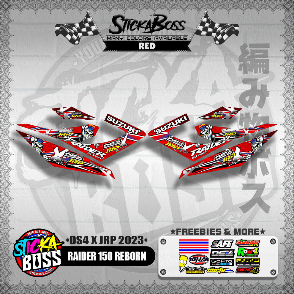 RAIDER 150 REBORN DECALS ( DS4 X JRP 2023 )【WITH FREEBIES】 – StickaBoss