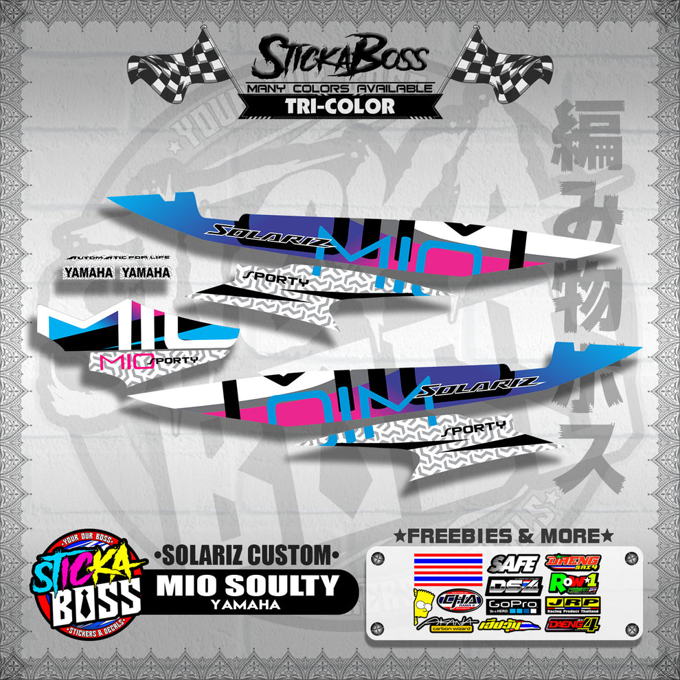 MIO SOULTY DECALS ( SOLARIZ CUSTOM )【WITH FREEBIES】 – StickaBoss